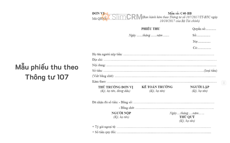 10+ mẫu phiếu thu tiền file excel và docs theo thông tư 200 và 133